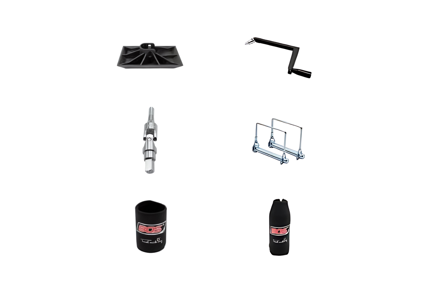 BOS Caravan Stabilising Legs 600mm Pair – Heavy Duty Trailer Stabilise ...