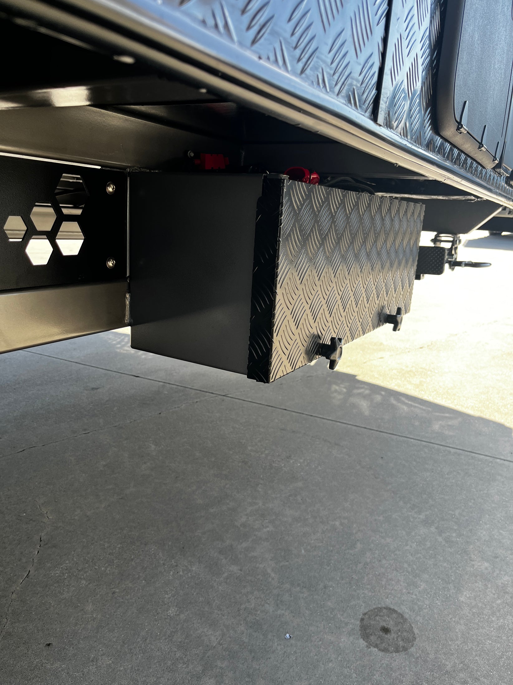 Roadking Weld-On Battery Box 200Amp – Caravan Trailer Battery Storage ...