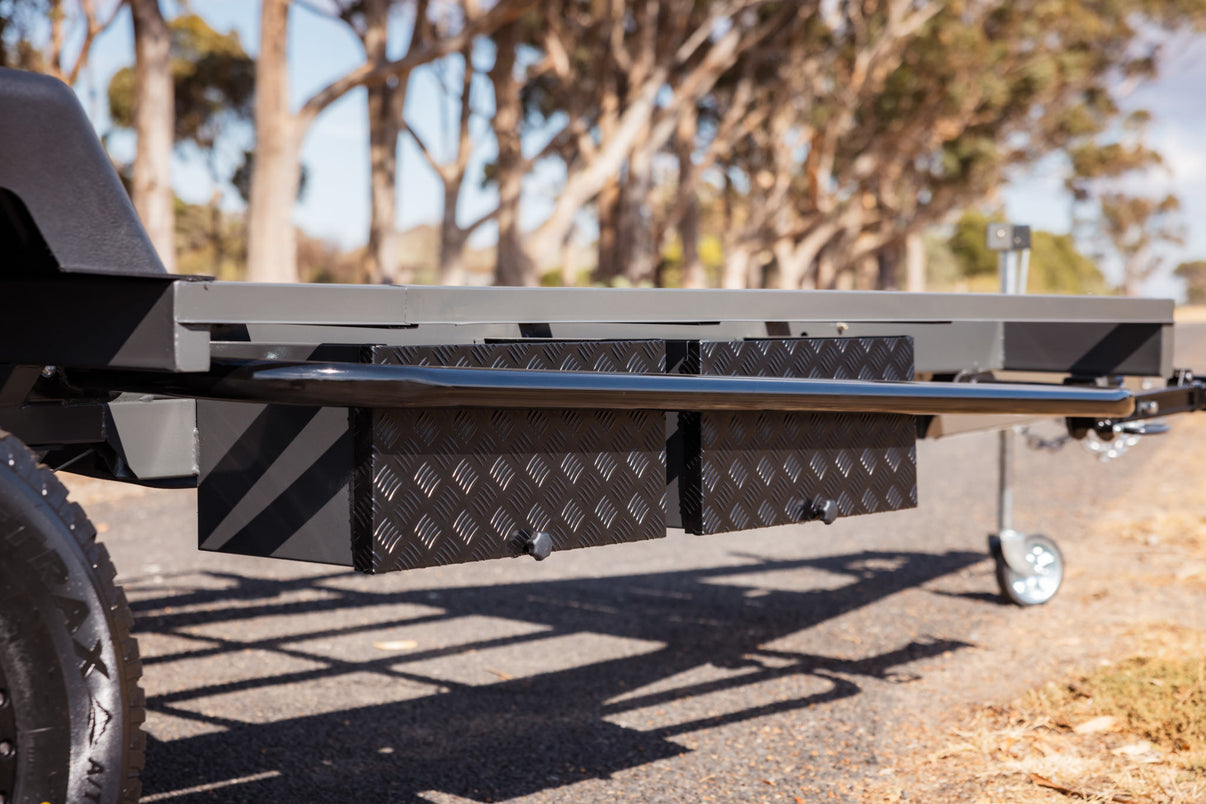 Roadking Weld-On Battery Box 300Amp – Caravan Trailer Battery Storage ...